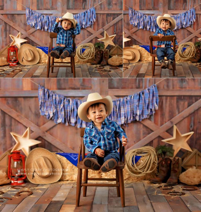 Baby Photographer Near Hiram, GA | First Rodeo One Year Studio Session