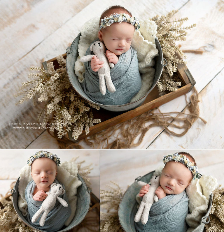 Atlanta Newborn Photographer | Baby Girl Studio Session at 12 Days New