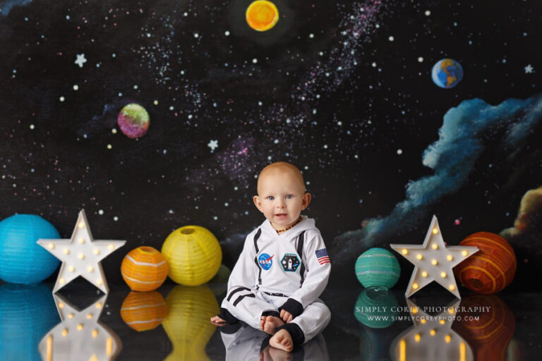 Douglasville Baby Photographer | Outer Space One Year Milestone Session