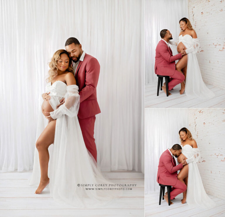 Atlanta Maternity Photographer | Studio Maternity Session with Family